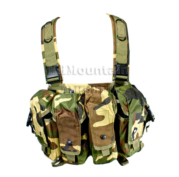 Tactical AK Front Chest Pouches Vest / Woodland – KHMountain Airsoft